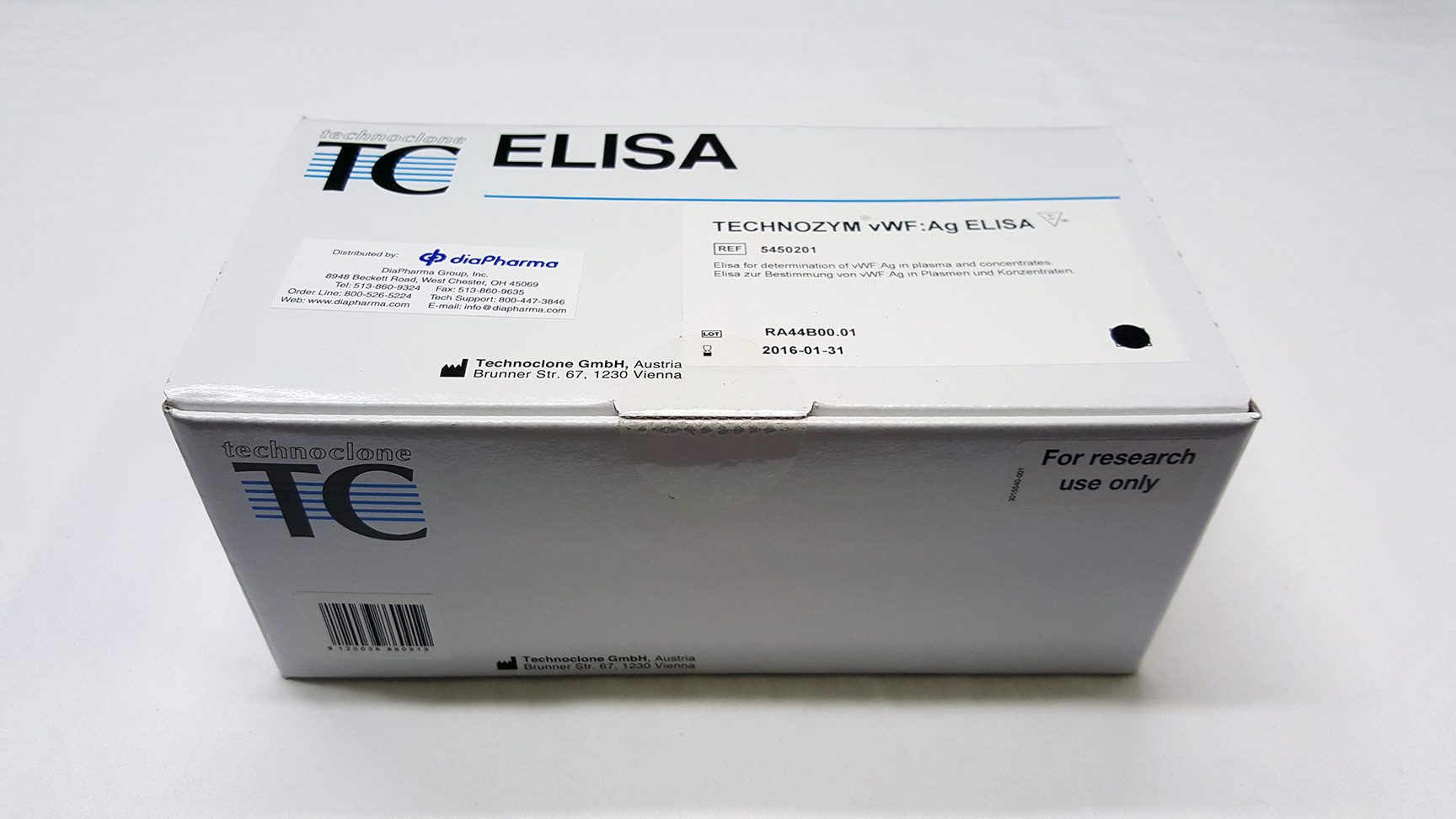 Technozym® vWF:Ag ELISA - DiaPharma