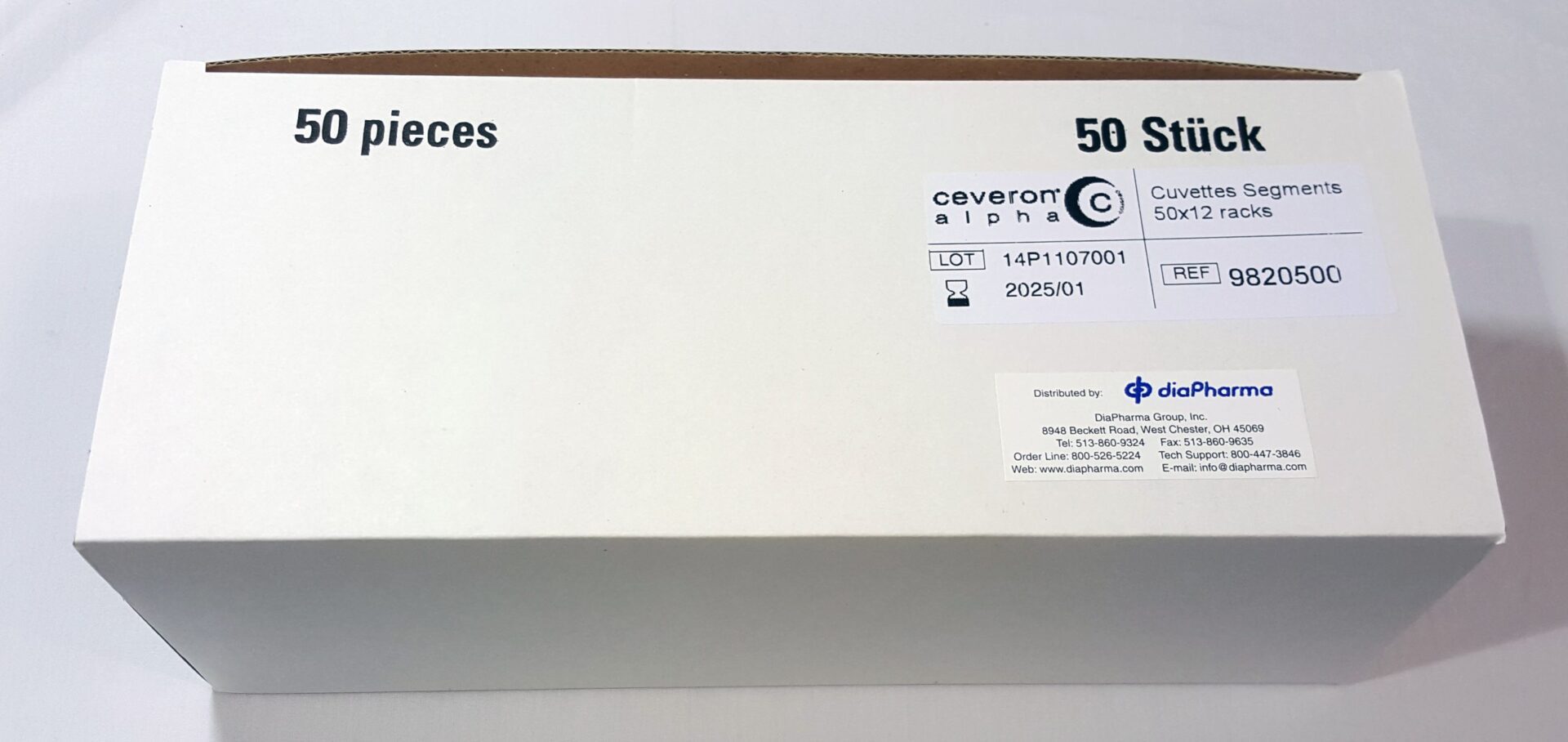 Ceveron® alpha Cuvette Segments - Diapharma
