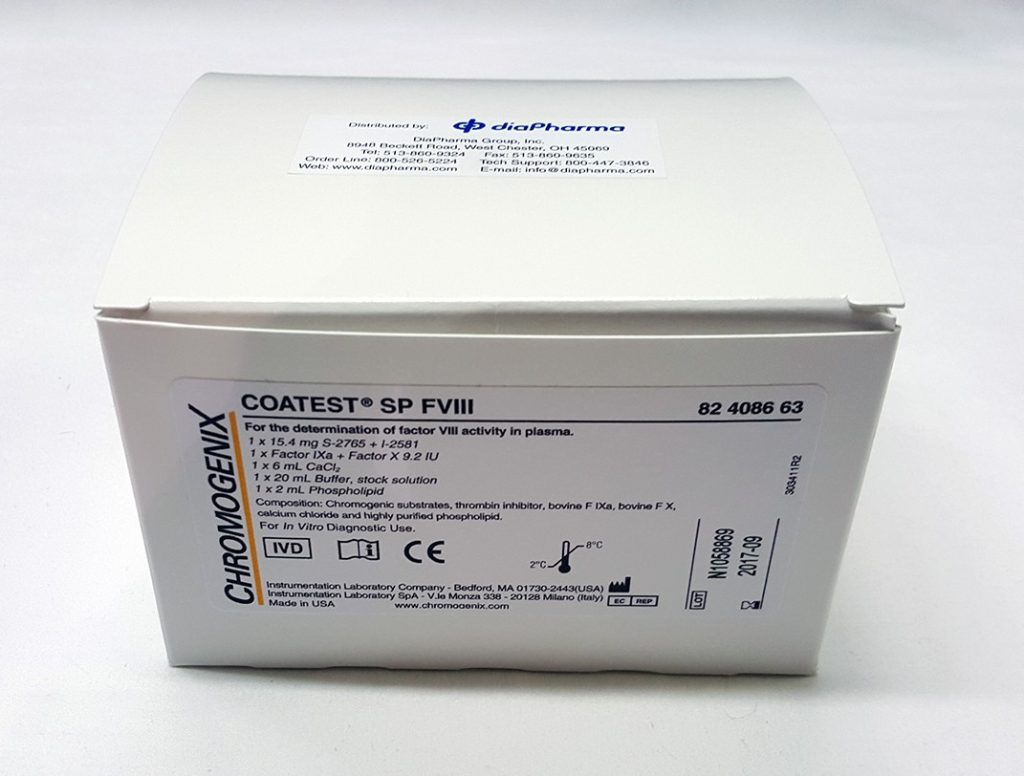 Chromogenix Coatest SP Factor VIII - Diapharma