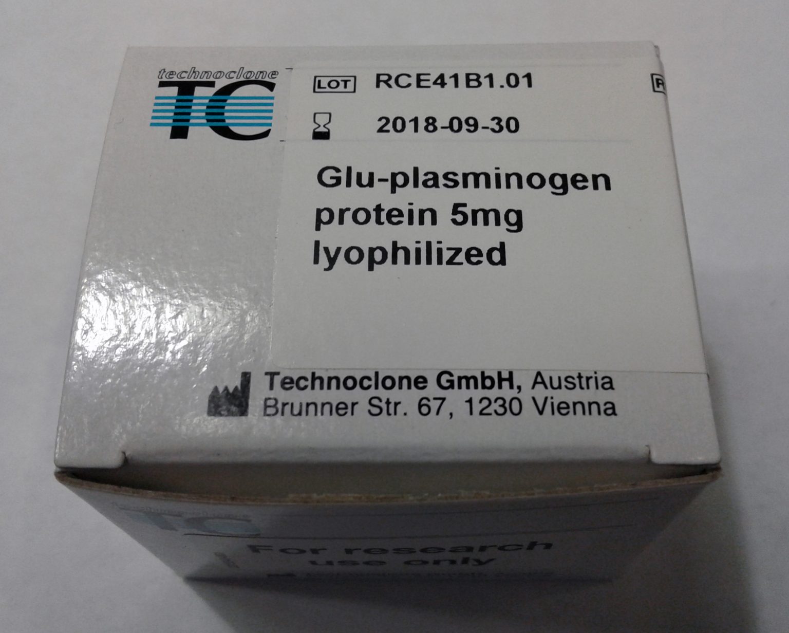 Technoclone Purified Glu-Plasminogen, 5mg - DiaPharma