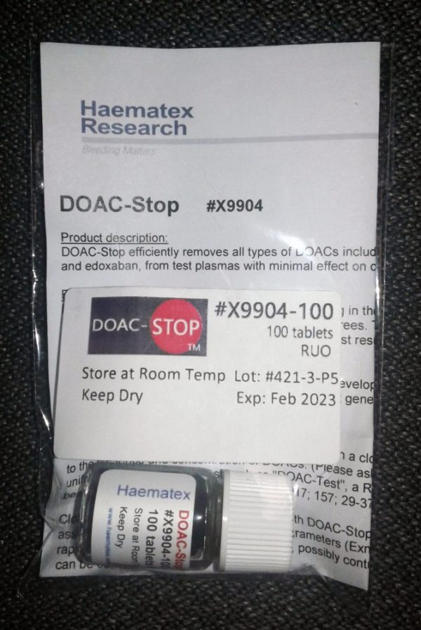 Haematex DOAC-Stop™ 100 mini-tablets - DiaPharma